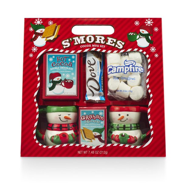 S'mores 2 Mug Christmas Boxed Gift Set 7.4oz. 7 Piece - Walmart.com ...