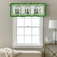 Happy St. Valances for Windows, Patrick's Day Clover Gnomes on Wood ...