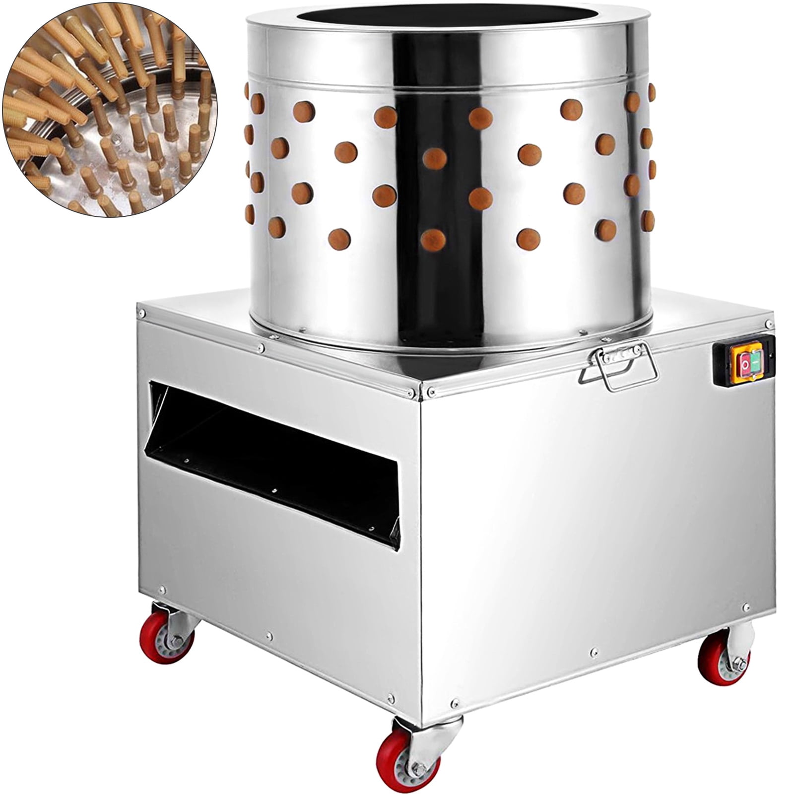 VEVOR Stainless Steel Chicken Plucker Turkey Poultry Defeather Plucking ...