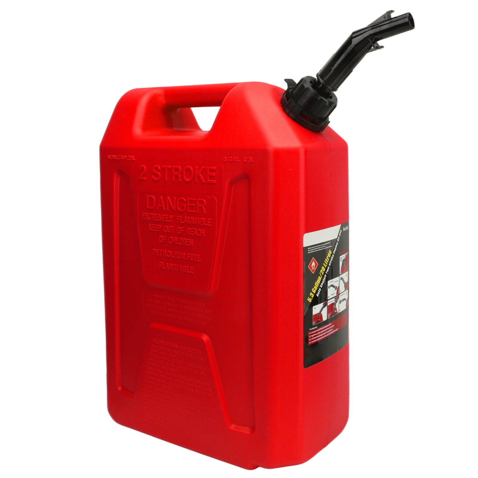 Lata de Gasolina de 20 Litros Contenedor de Combustible Antiestático de ...