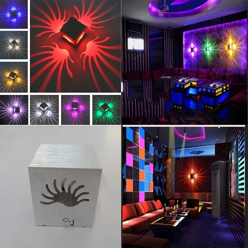 3W RGB Spiral LED Wall Lamp Sconces Lamp Decor Fixture Porch Bedroom ...