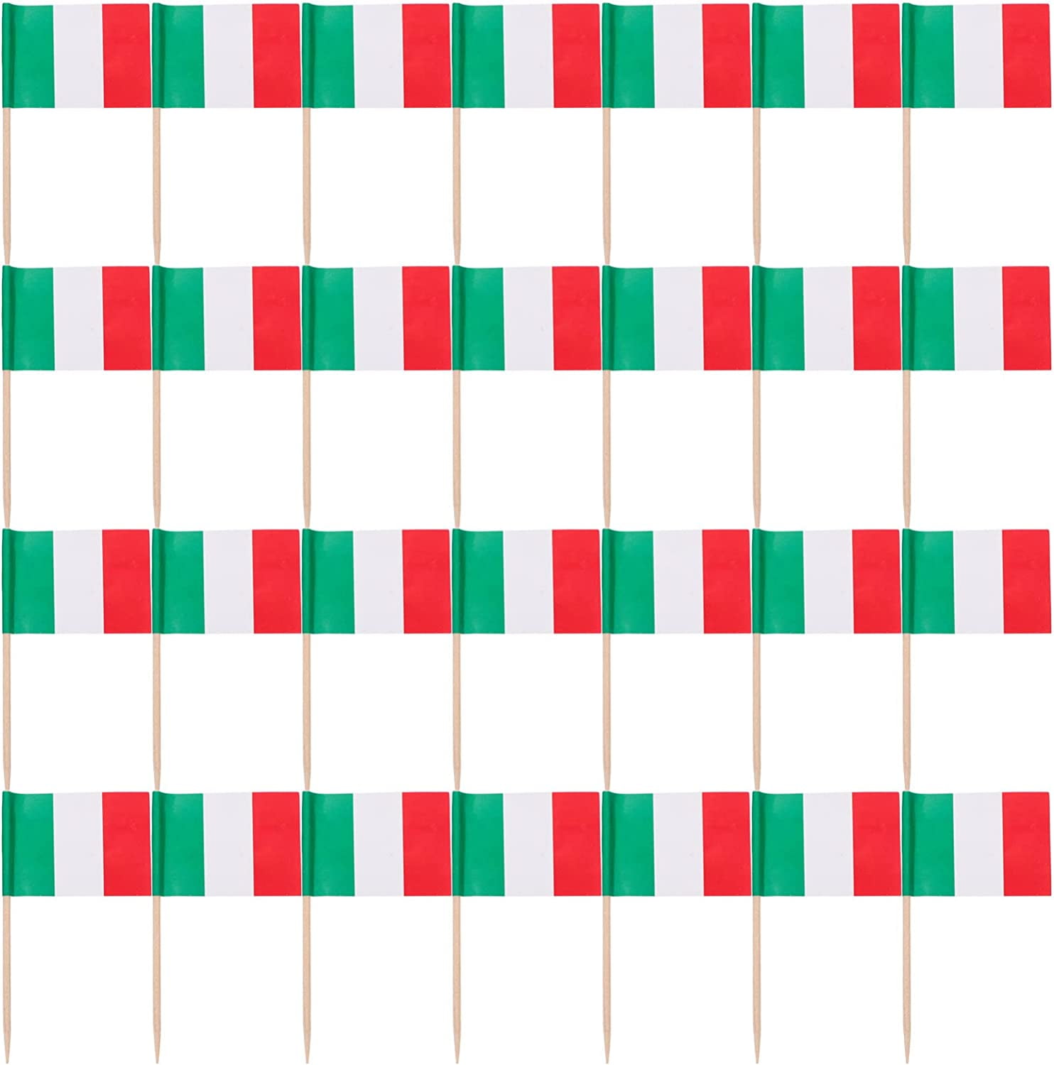Italian Flag 200Pcs Italy Flag Italian Toothpick Flags Small Mini Stick ...