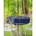 Blue Letter Outdoor Tablecloth with Umbrella Hole Round, Modern ...