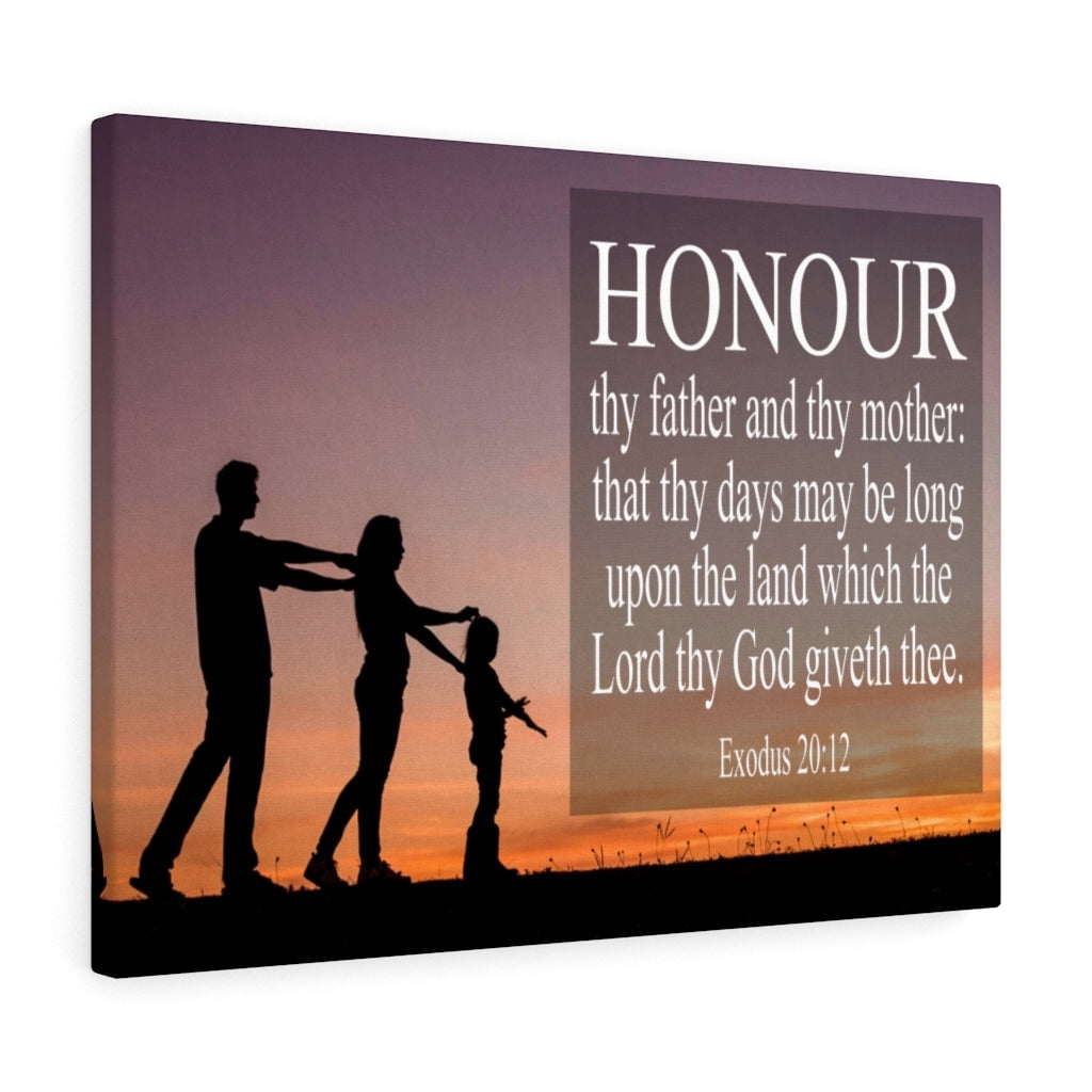 Scripture Walls Honour Thy Father and Thy Mother Exodus 20:12 Bible ...