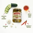 Pickles Wicked Pickle Chips (6 Pack) - Sweet & Spicy Garlic Pickle ...