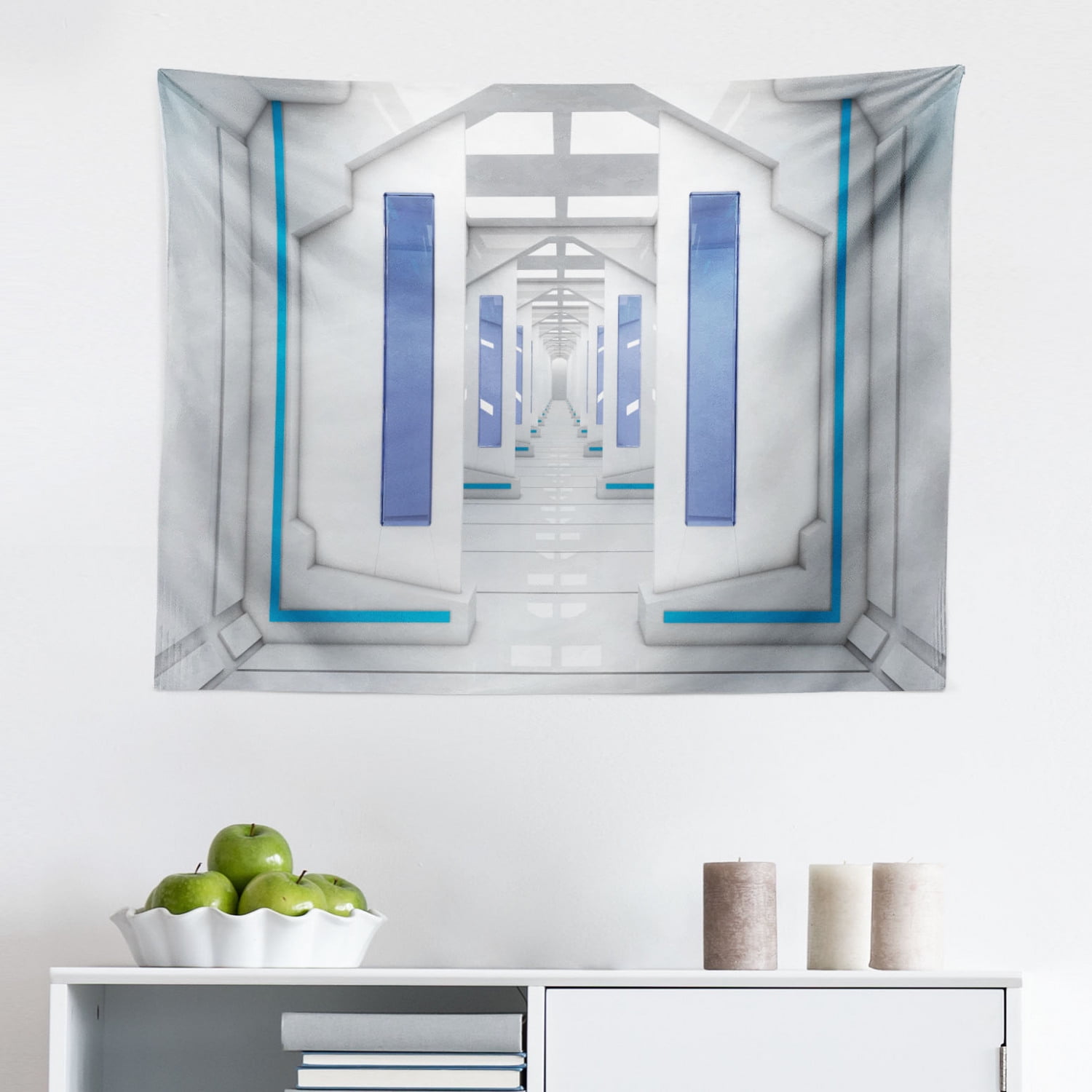 Outer Space Tapestry, Scenery of Planets from The Window of a Shuttle ...