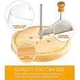 Cheese Shaver- Cheese Curler, Upgrade Rotary Cheese Grater Hand Crank ...