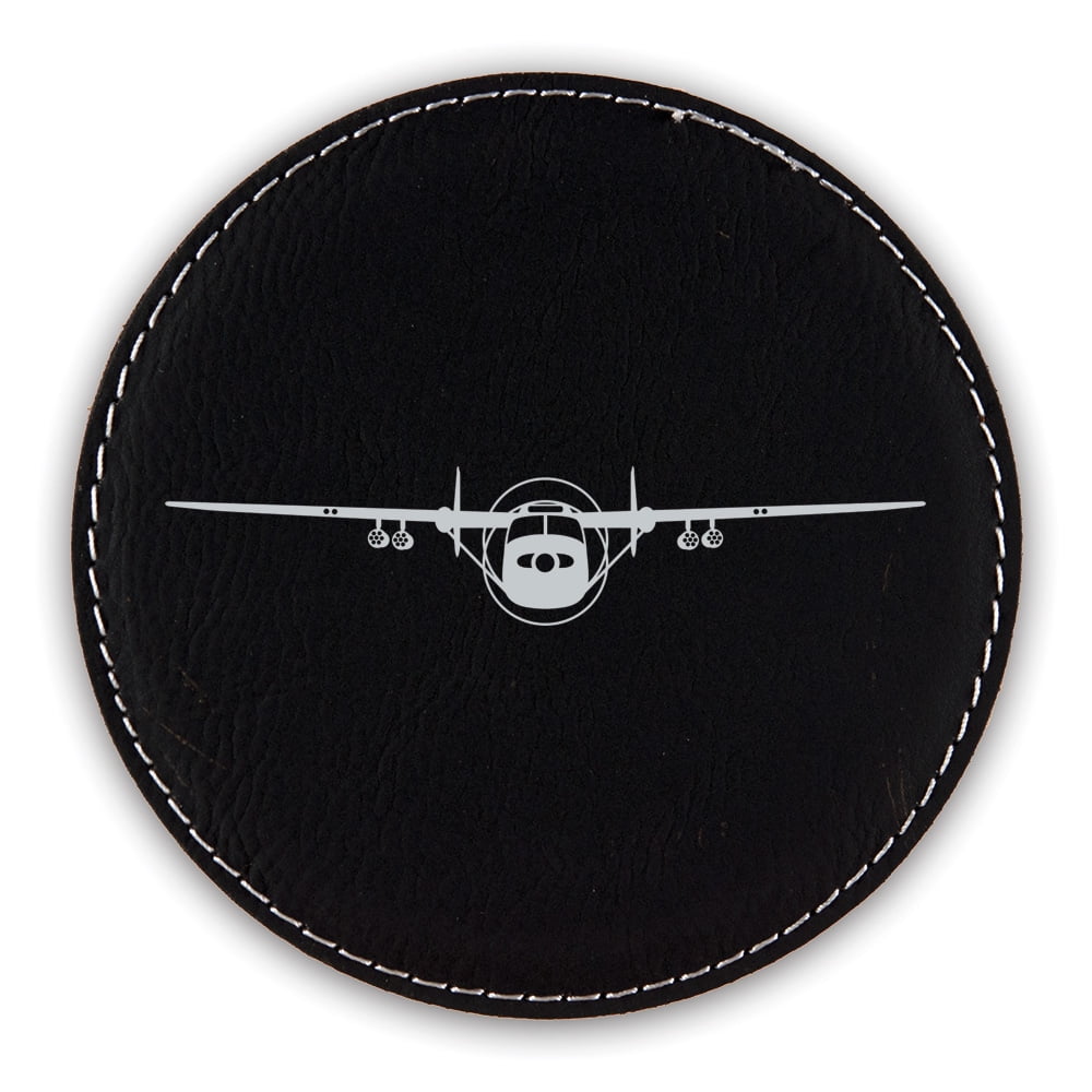 O-2 Skymaster Coaster Laser Engraved Leatherette - Round Coasters ...
