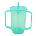 350ML Adult Sippy Cup with Straw Spillproof 2 Handles Convalescent ...