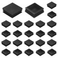 Uxcell 30-Pack Square Tubing End Caps, 1.5Inch/38mm Plastic Tube Plugs ...