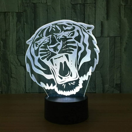3D Night Light 3D Visual Illusion lamp Transparent Acrylic Night Light ...