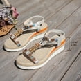 2026 Summer Large Slope Heel Women's Sandals Bohemian Thick Bottom ...