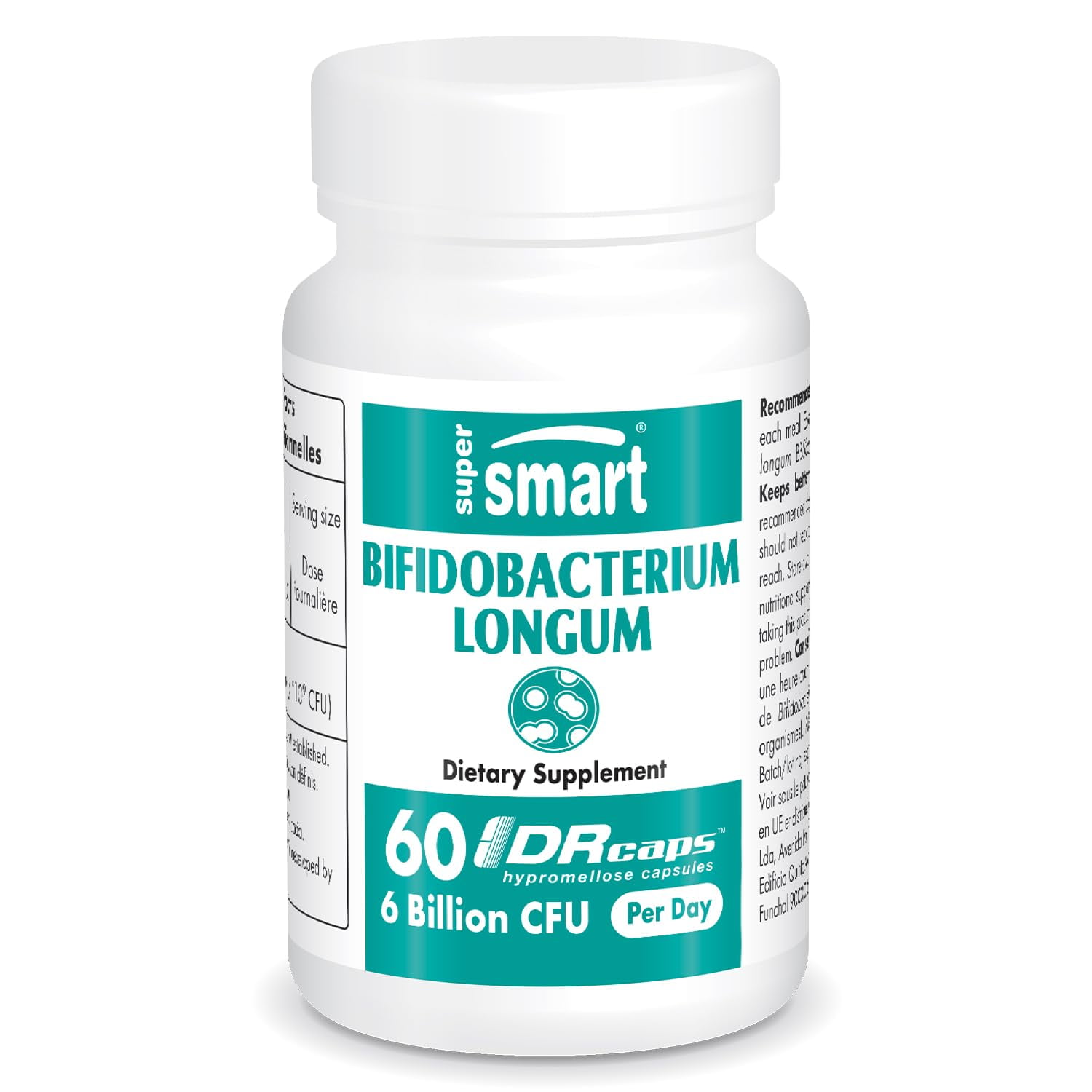 Suplemento Supersmart Bifidobacterium Longum (BB536) 6B CFU | Walmart ...