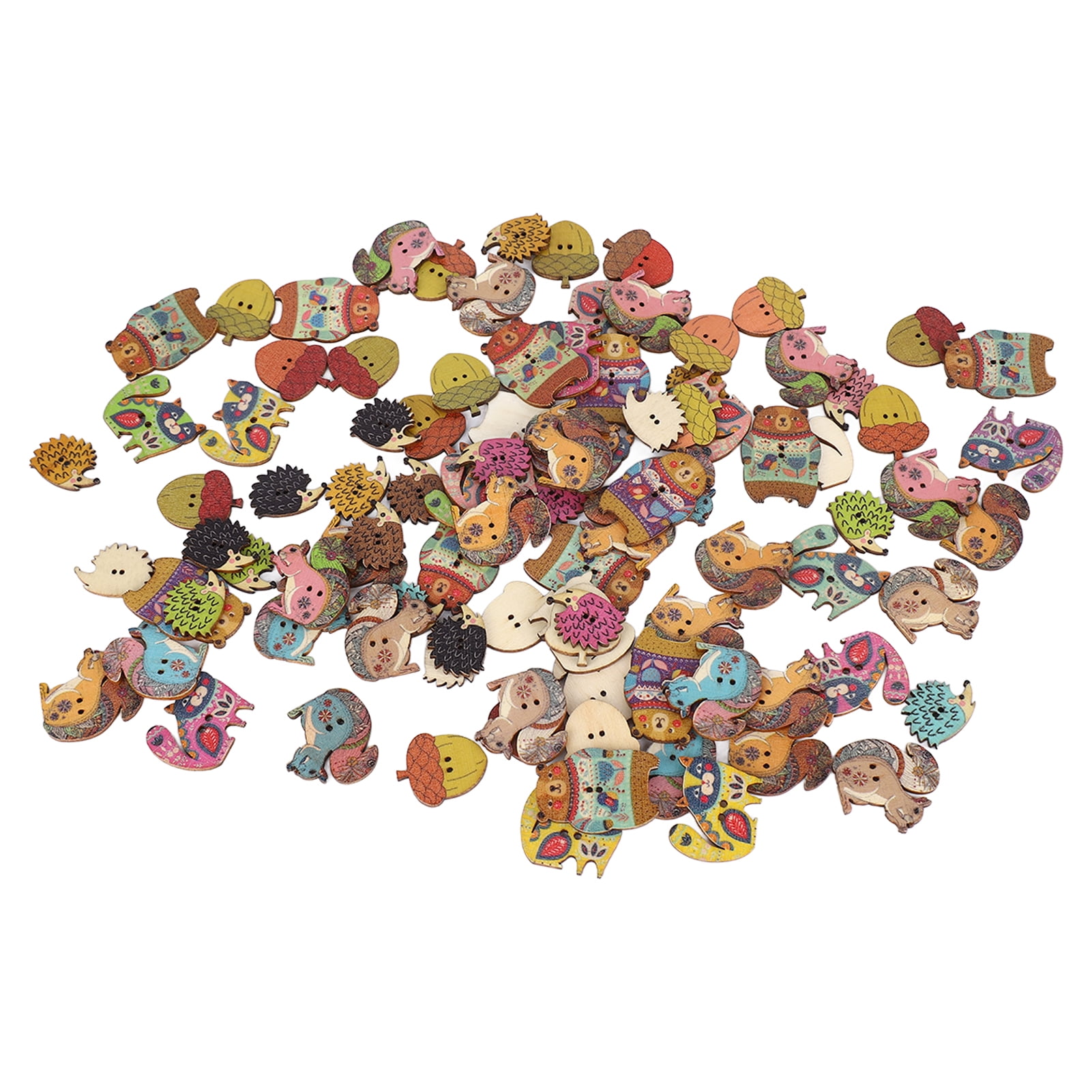 Click here for Ylshrf Retro Animal Style Wood Buttons  Assorted C... prices