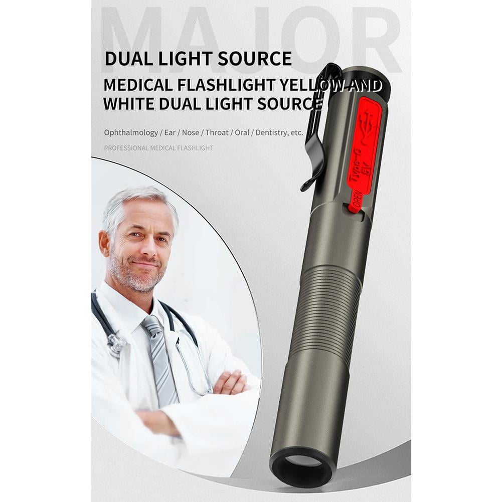 Lámpara Emergencia Médica LED Linterna Pluma Clip Luz Antorcha Primeros ...