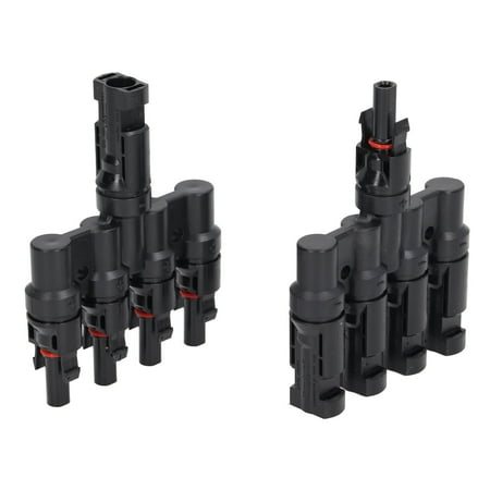 Solar Panel Connector, DC1000V 1 Pair 30A Self Locking Solar Branch ...