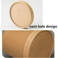 60 Pack 12 oz Kraft Paper Soup Containers with Lids, Disposable Ice ...