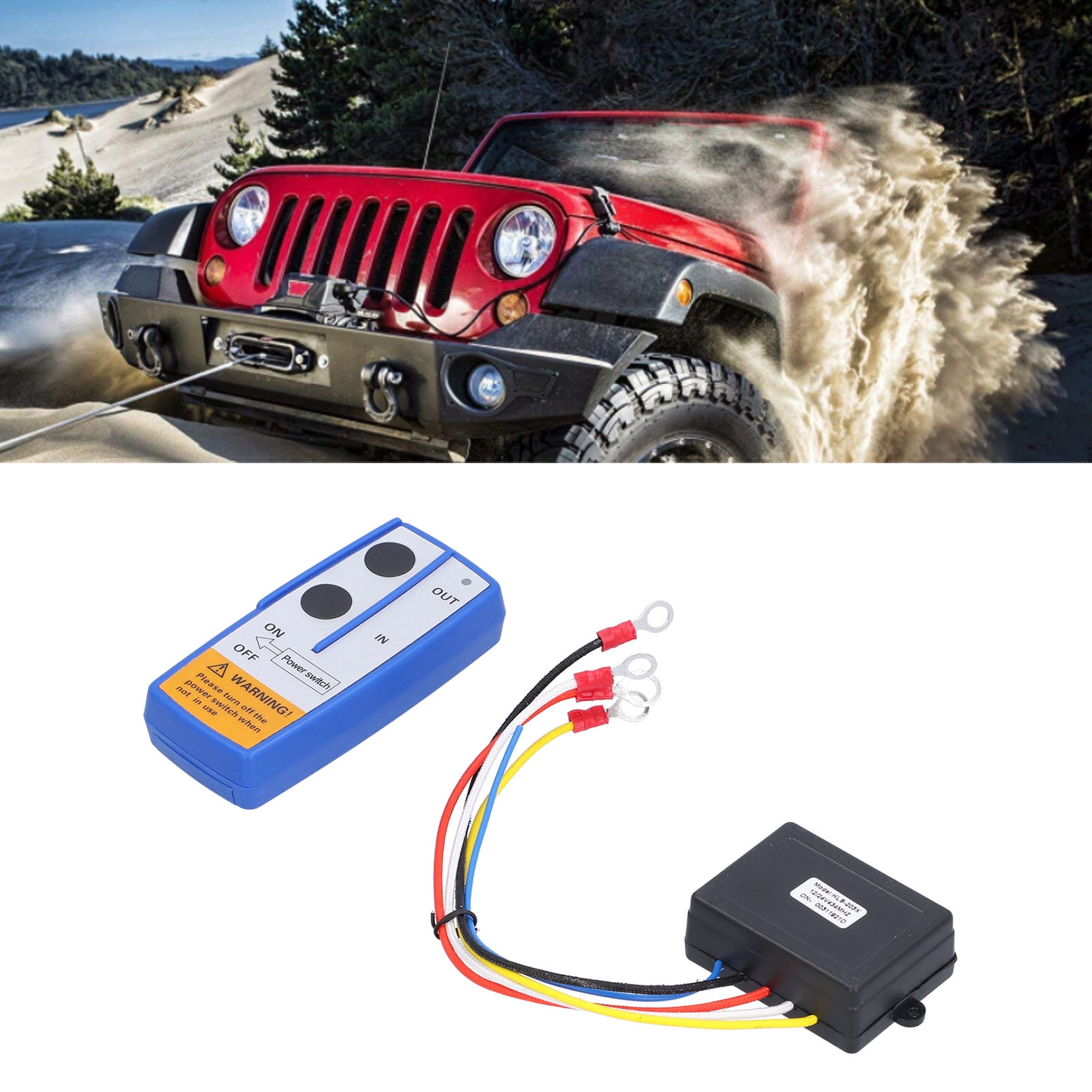Buy Winch Remote Control Kit, Dump Trailer Wireless Remote 50 Feet ...