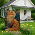 Autumn Fox Garden Flag Double Sided Burlap Outdoor Decor Banner for ...