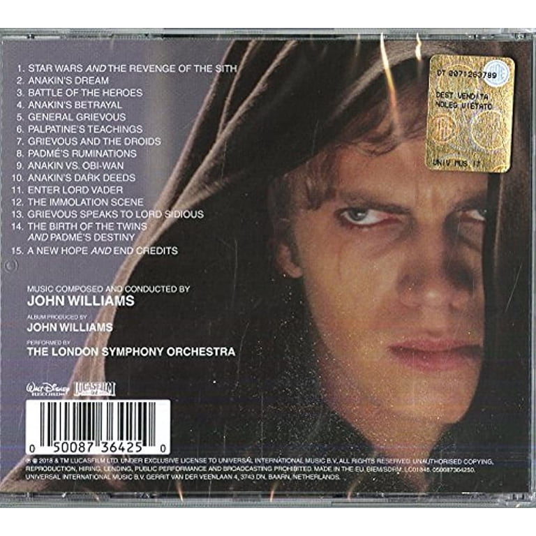 Star Wars John Williams 3 Star Wars Episode III: Revenge Of The Sith
