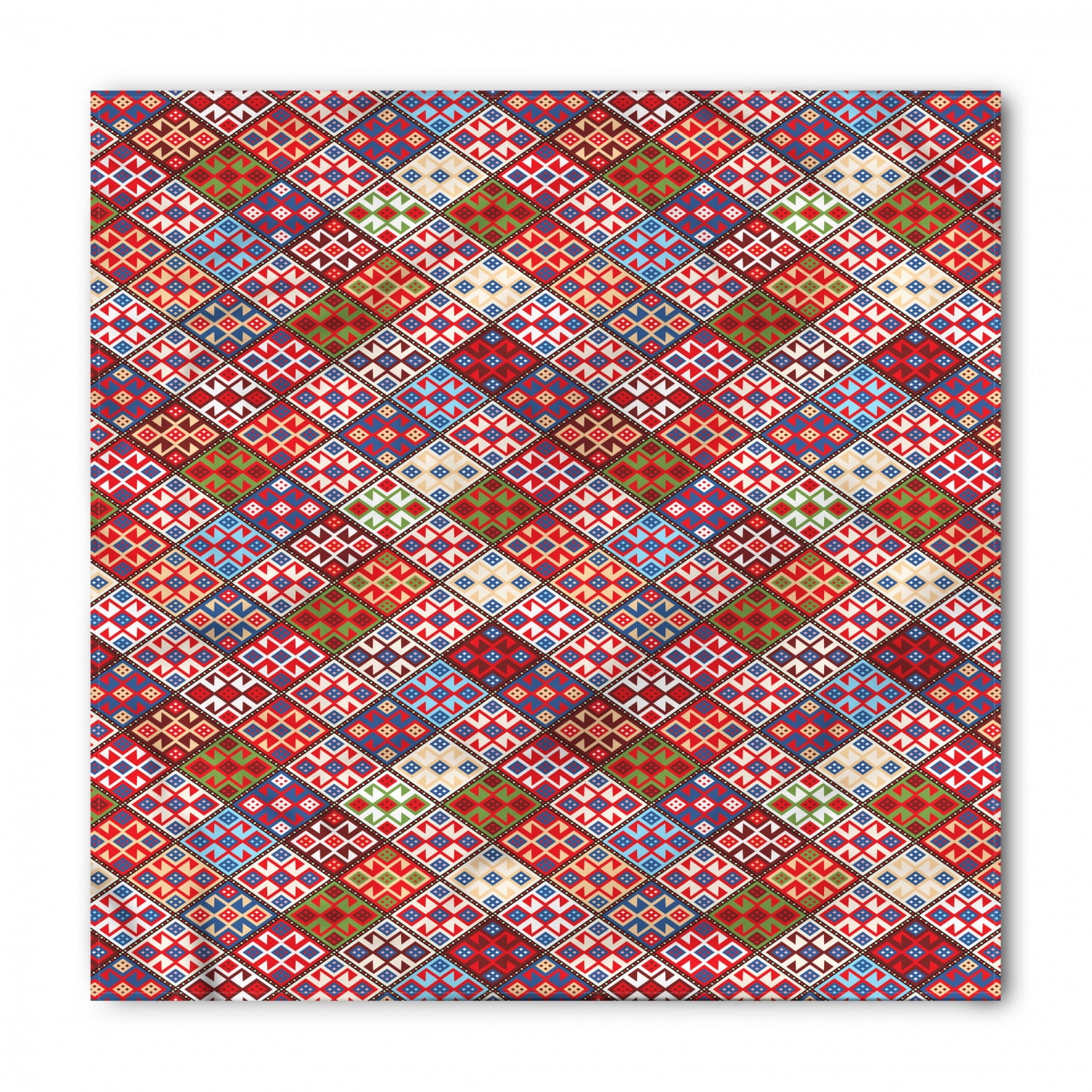 Colorful Bandana, Nomadic Rug Tribal, Unisex Head and Neck Tie, by ...