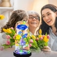 Techshare, Galaxy Rose with Led Light, Blue, Romantic Gift for Women ...