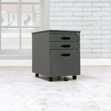 Calico Designs Metal Rolling 3-Drawer Vertical Filing Cabinet - Walmart.com