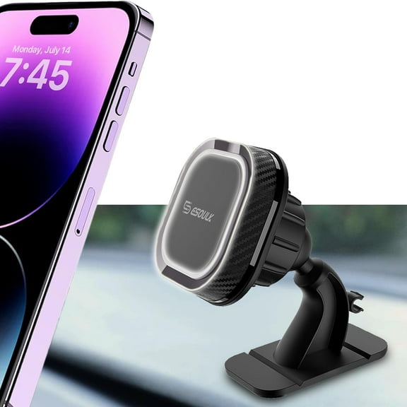 Maxboost Universal Magnetic Phone Dash Holder, Flat Stick-on Dashboard ...