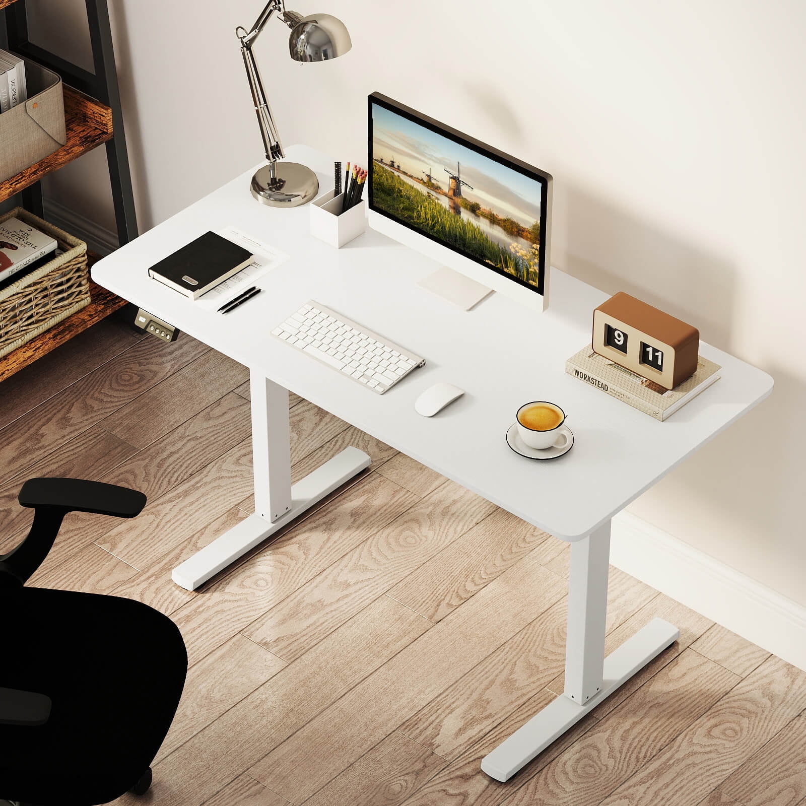 Click here for Costway 48 X 24 Electric Standing Desk With Led Di... prices