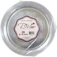 D'Vine 10" Clear Plastic Scroll Dinner Plates 20ct. - Walmart.com