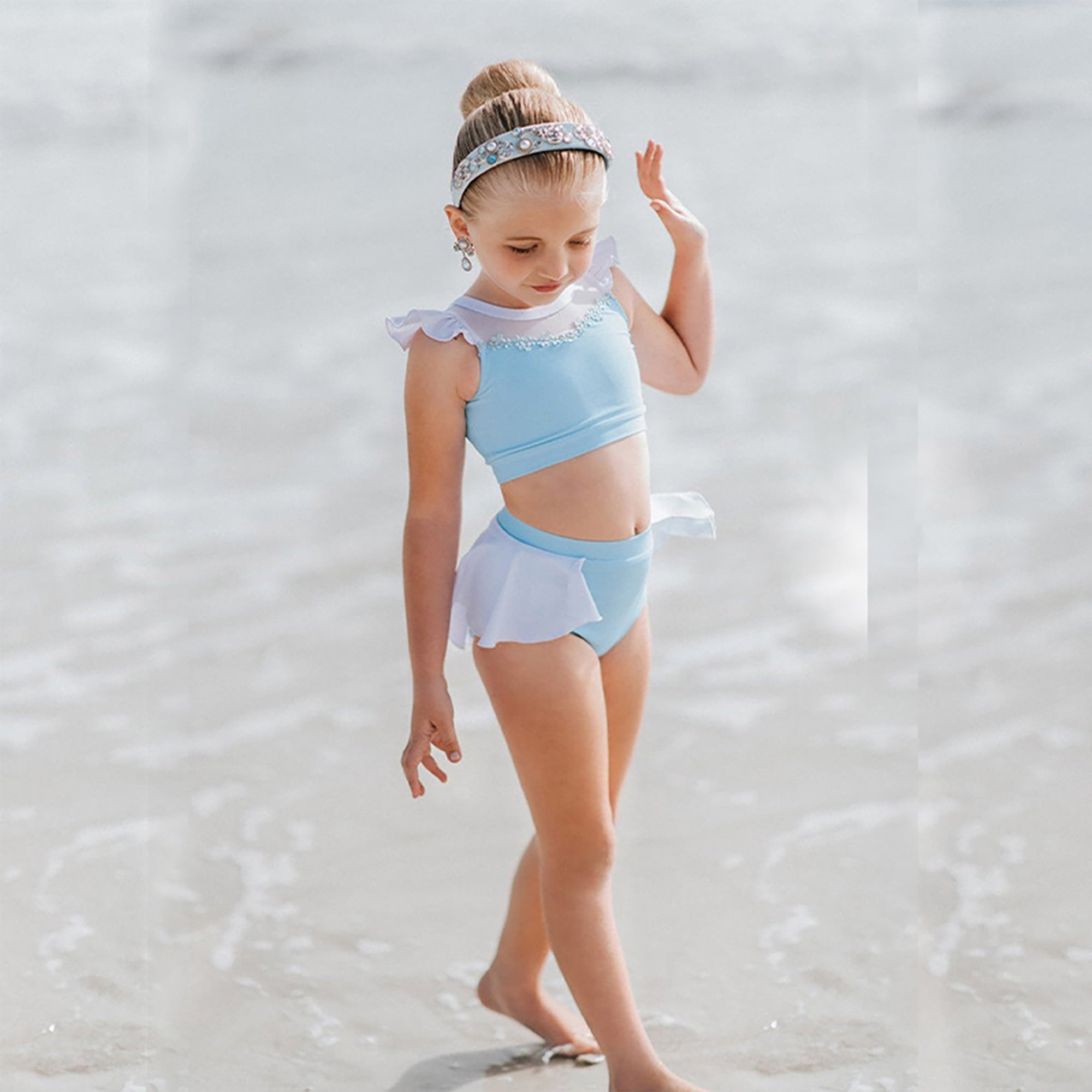 Click here for Kawell Little Girls Two-Piece Summer Swimwear Role... prices
