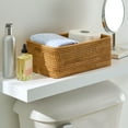 Better Homes & Gardens Honey Brown Rattan Bathroom Toiletry Organizer ...