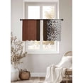 Animals Leather Texture Sheer Curtains 45 Inch Length 2 Panels Set ...