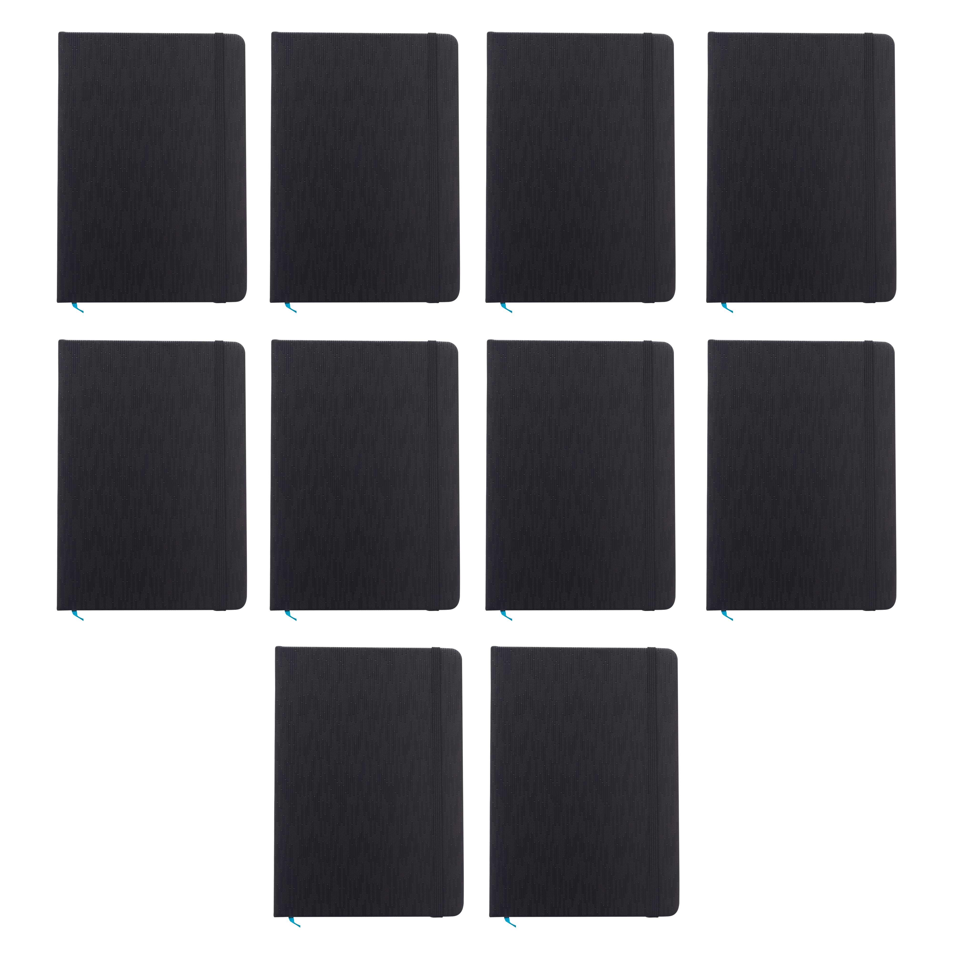 10 Olivine Textured Notebooks Pack - Hardcover, Journal, Vibrant - Blue ...