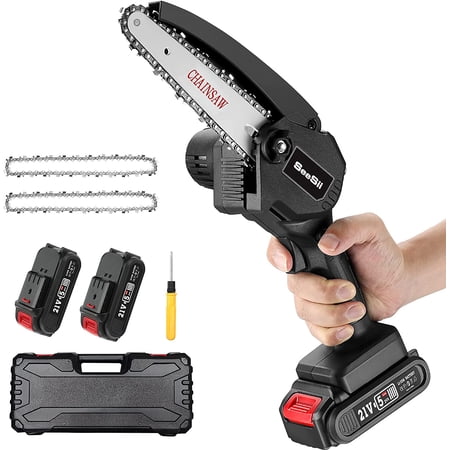 Mini ChainSaw Cordless, Lumana 6-inch Mini Chain Saw with 2x 2.0Ah ...