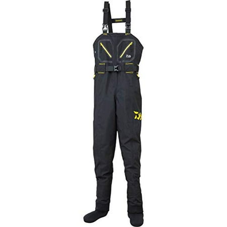 DAIWA Fishing Waders Tight Fit Salt Stockings Waders Black 3L SW-4001S ...