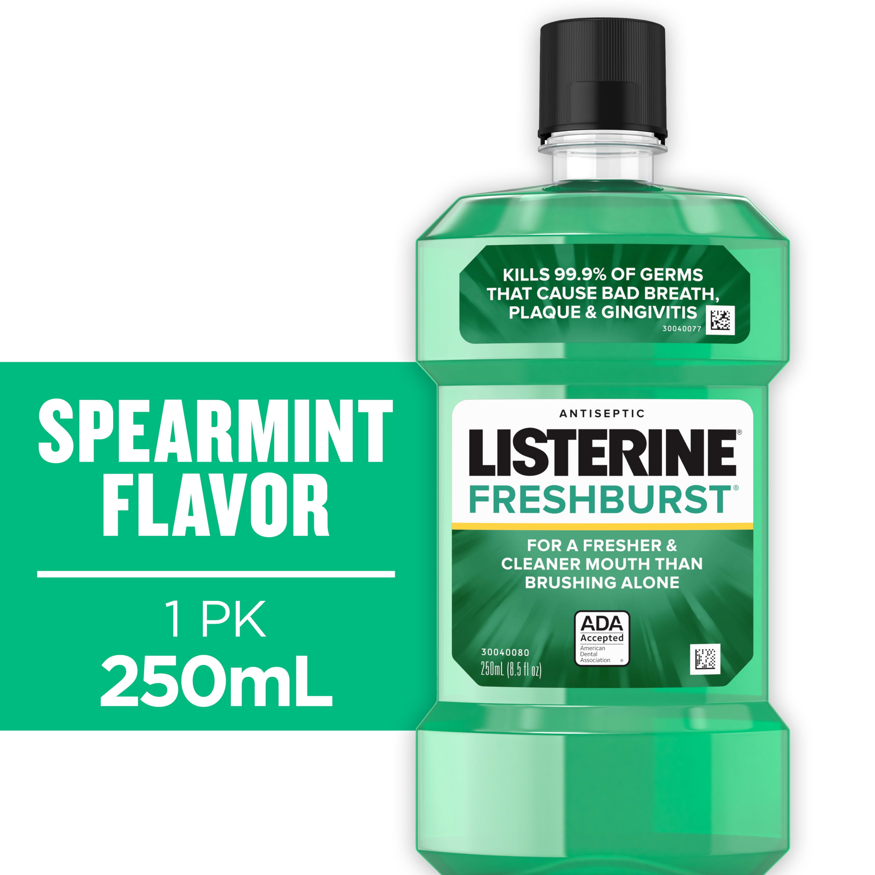 Listerine Freshburst Antiseptic Mouthwash, Mint, 8.5 Fl. Oz (250 mL ...
