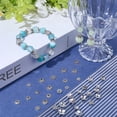450Pcs 9 Styles Style Alloy Bead Caps Flower Silver 7~10x2~3mm Hole: 1 ...