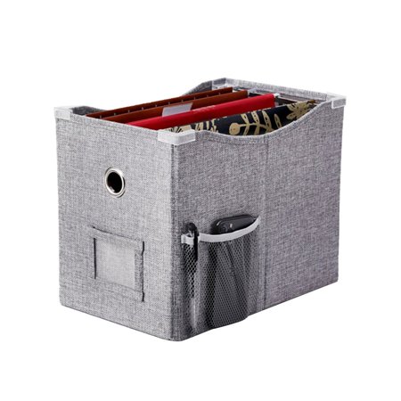 Cornershop Linen File Boxes With Metal Sliding Rail For Letter Size ...
