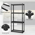 Costway 2 PCS 4-Tier Metal Shelving Unit Heavy Duty Wire Storage Rack ...