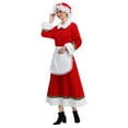Mrs. Claus Costume for Women Santa Costume Adult 5PCS Plus Size Deluxe ...
