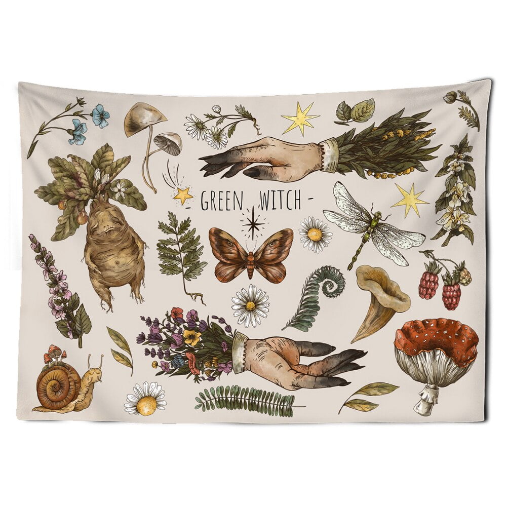 Click here for Luhua Vintage Magic Mushroom Tapestry Wall Hanging... prices