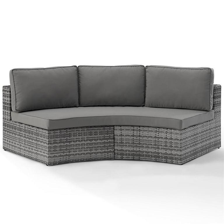 Curved Outdoor Wicker Sofa | Cabinets Matttroy