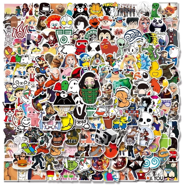 Anime and Cool Stickers Mixed Pack| 200 PCS |Stickers for Adults,Car ...
