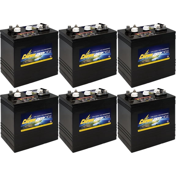 Crown CR-220 Group GC2 6V 220 AH Battery X4 - Walmart.com