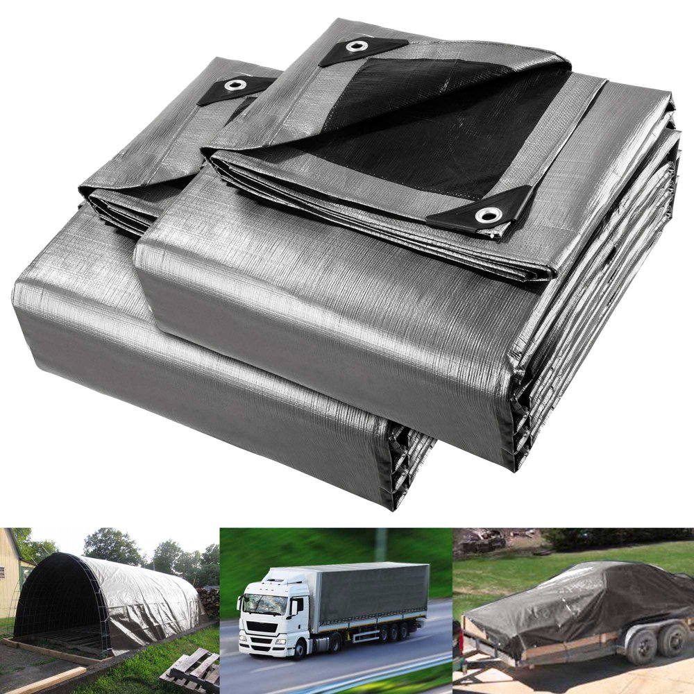 Yescom 2 Pack 30x50 Ft 10 Mil Poly Tarp Protective Cover Tarpaulin ...