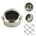 New Stainless Steel Round Brushed Bull Nosed Extractor Outlet Wall ...