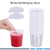 Canopus Paint Mixing Cups, Clear Plastic Cups for Paint, Epoxy, Resin ...