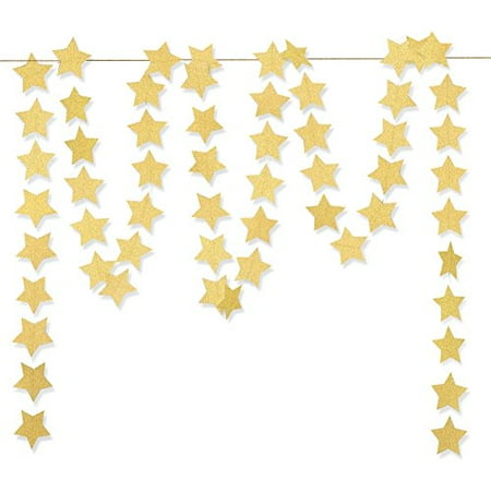 Koker Sparkling Star Garland, Paper Hanging String Banner Decoration ...