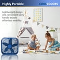 Lasko Cool Colors 20" Energy Efficient Box Fan, 3 Speeds, 22.5" H, Blue ...
